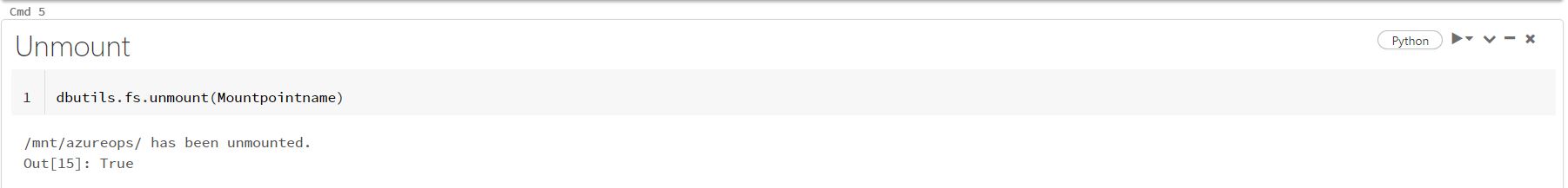 Mount and Unmount Data Lake in Databricks - AzureOps