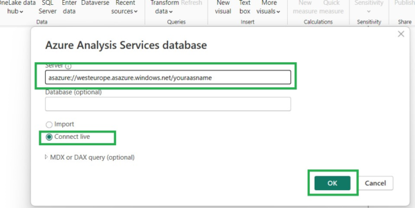 Connect to Azure Analysis Services from Power BI - AzureOps